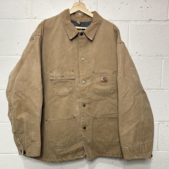 Carhartt | Jackets & Coats | Vintage Carhartt Blanketlined Chore Coat ...
